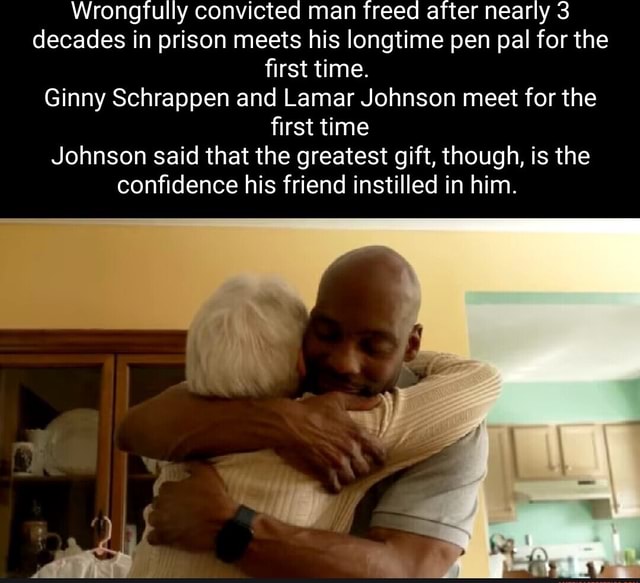 Wrongfully convicted man freed after nearly 3 decades in prison meets his longtime pen pal for ...