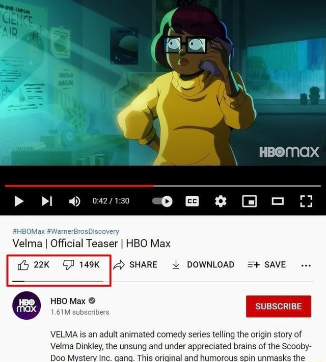 HBOMAX #HBOMax #WarnerBrosDis Velma I Official Teaser I HBO Max 149K ...