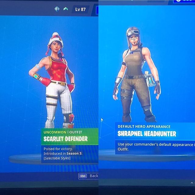 # Lv87 UNCOMMON I OUTFIT SCARLET DEFENDER Poised Introduced in Season 3 ...