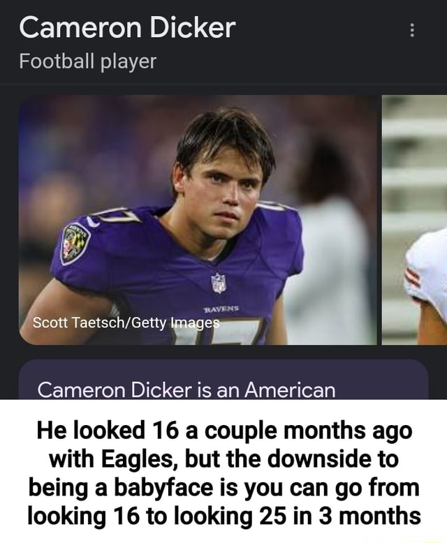 Cameron Dicker Football player / Scott Cameron Dicker is an American He ...