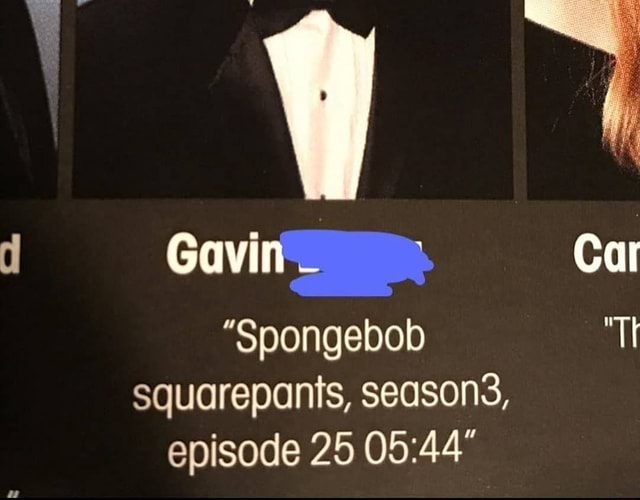 Gavin_ Car "Spongebob "TI squarepants, seasons, episode 25 - iFunny