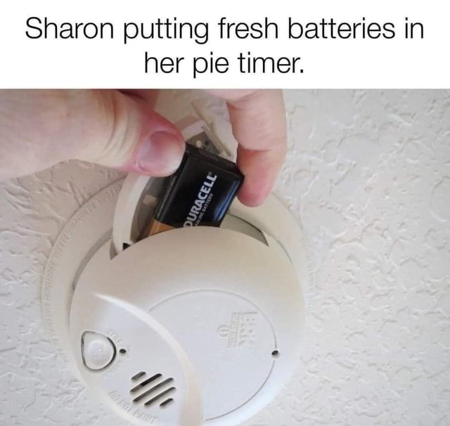 Sharon putting fresh batteries in her pie timer. - America’s best pics ...