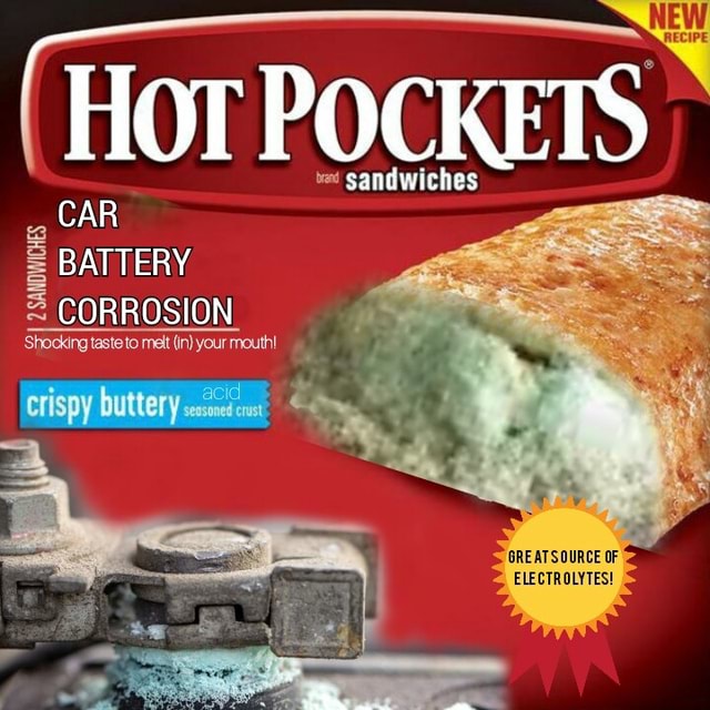 CAR POCKETS CORROSION 'Shocking taste to mett (in) your mouth! crispy ...