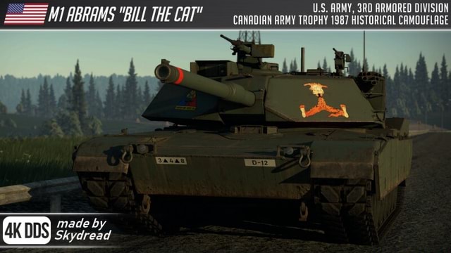 MI ABRAMS "BILL THE CAT CANADIAN ARMY ARMY. HISTORICAL CAMOUFLAGE DDS ...