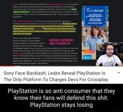 Sony Face Backlash, Le The Only Platform Rev harges Di al PlayStation ...