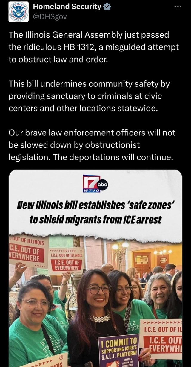 Homeland Security @ The Illinois General Assembly just passed the ...