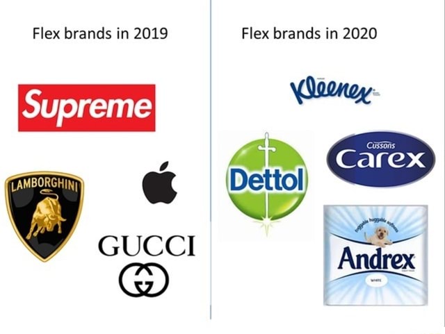 Flex brands in 2019 Flex brands in 2020 - iFunny