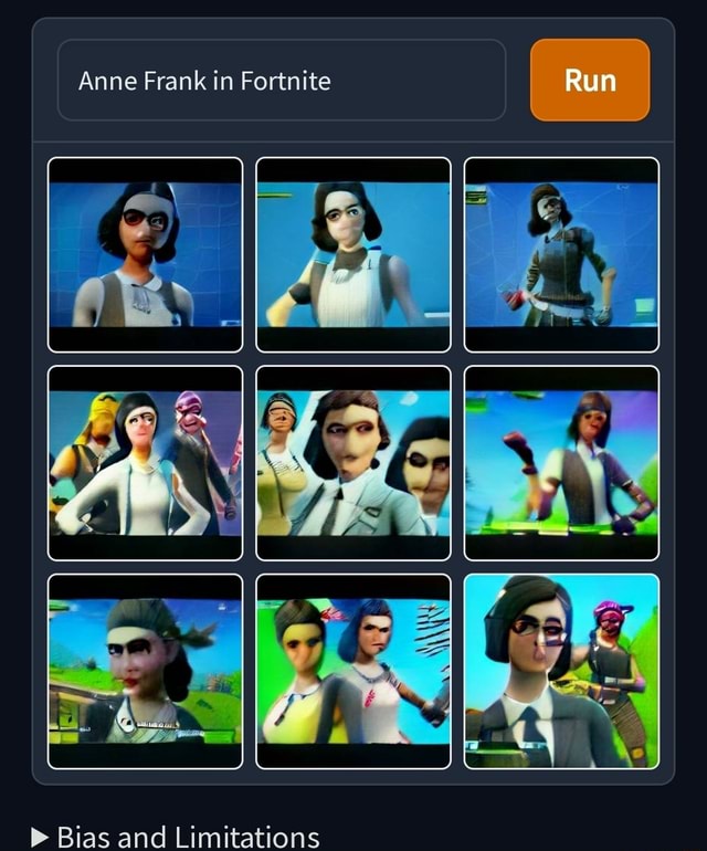 Run Anne Frank in Fortnite 4 AS Bias and Limitations - iFunny