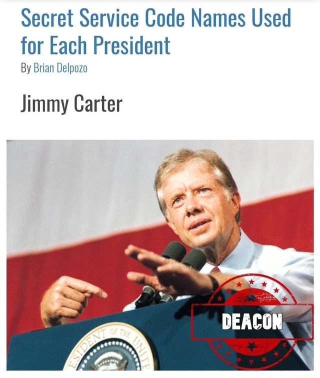 Secret Service codenames for POTUS (a few) - Secret Service Code Names ...