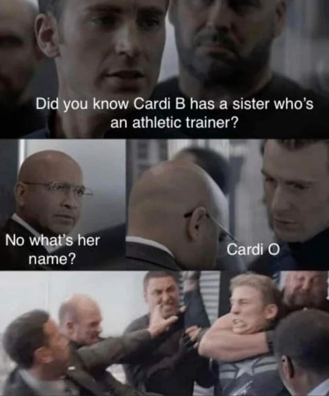 Did you know Cardi B has a sister who's an athletic trainer? Gardi No ...