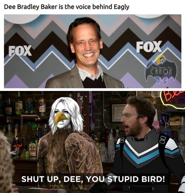 Dee Bradley Baker is the voice behind Eagly "4 a 4 CG Comal LP Vi SHUT ...