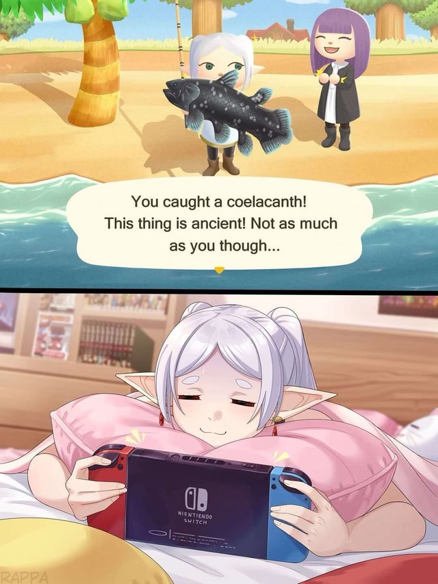 You caught a coelacanth! This thing is ancient! Not as much as you ...
