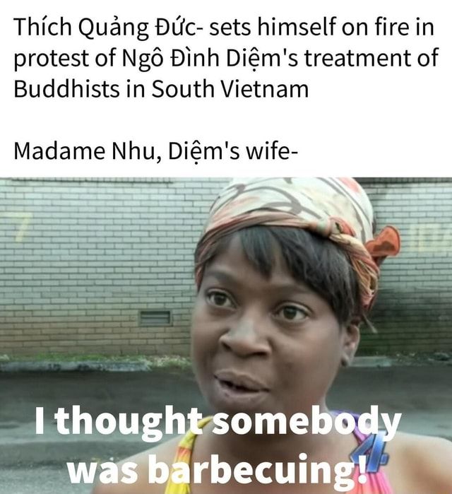 Thich Quang Duc- sets himself on fire in protest of Dinh Diem's ...