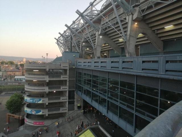 The back of the Cusack Stand in Croke Park - iFunny