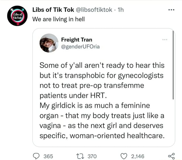 Libs Of Tik Tok Libsoftiktok Th We Are Living In Hell Freight Tran