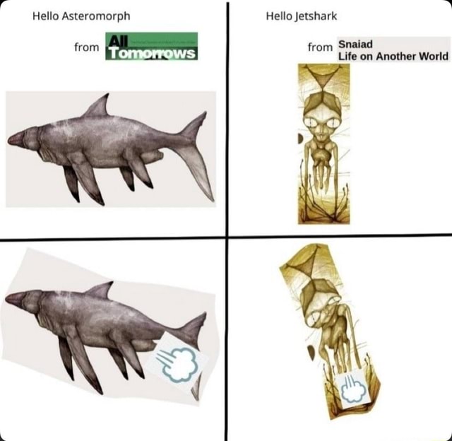 Hello Asteromorph Hello Jetshark Tomorrows from Snaiad Life on Another ...