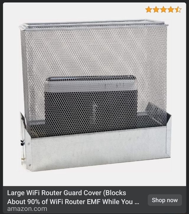 SS Large WiFi Router Guard Cover (Blocks Shop now About 90% of WiFi ...