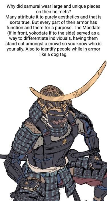 Artwork credit to nemui on twitter - Why did samurai wear large and ...