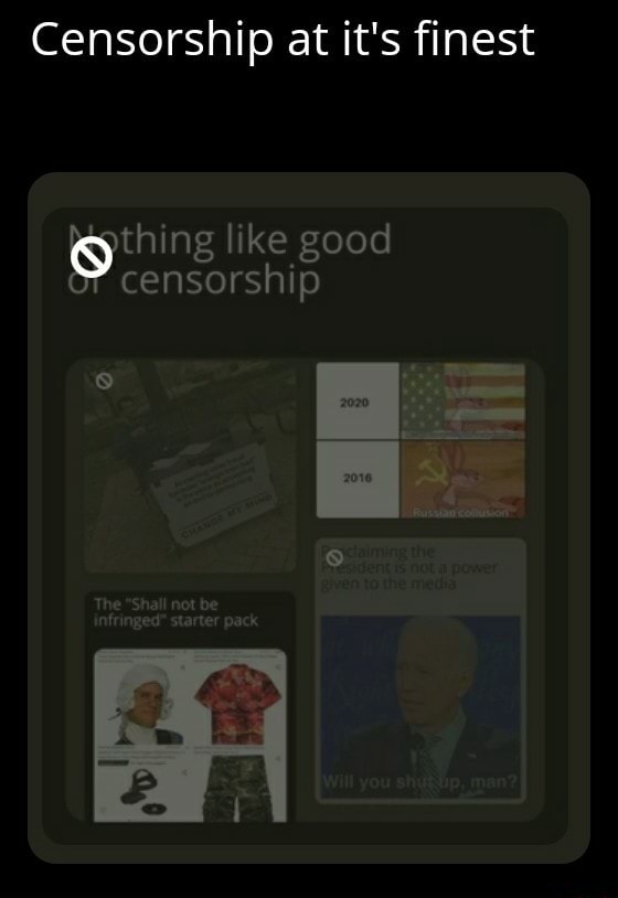 Censorship at it's finest like good censorship - iFunny