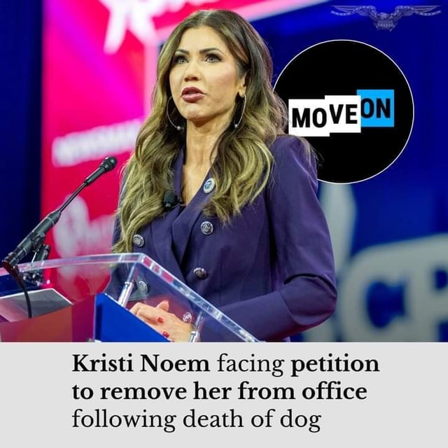 Kristi Noem facing petition to remove her from office following death ...