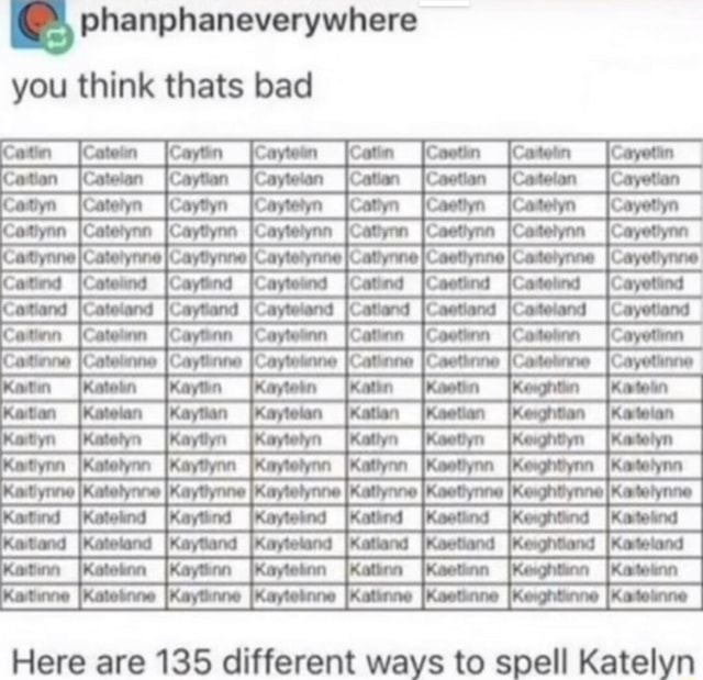 = phanphaneverywhere you think thats bad Here are 135 different ways to ...