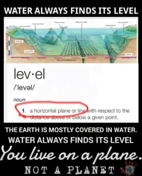 WATER ALWAYS FINDS ITS LEVEL THE EARTH IS MOSTLY COVERED IN WATER ...