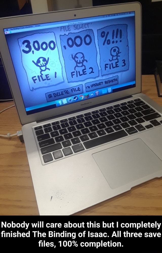 Nobody will care about this but I completely finished The Binding of ...