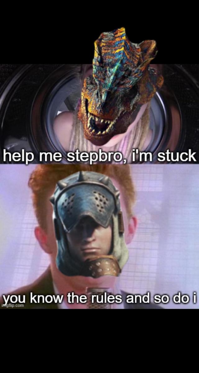 If Help Me Stepbro Im Stuck You Know The Rules And So Do Ifunny