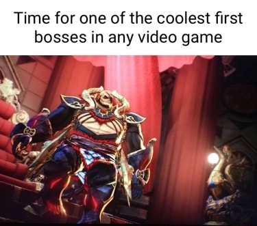Time for one of the coolest first bosses in any video game - iFunny