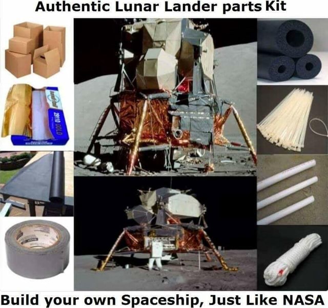 Authentic Lunar Lander part Kit Build your own Spaceship, Just Like ...