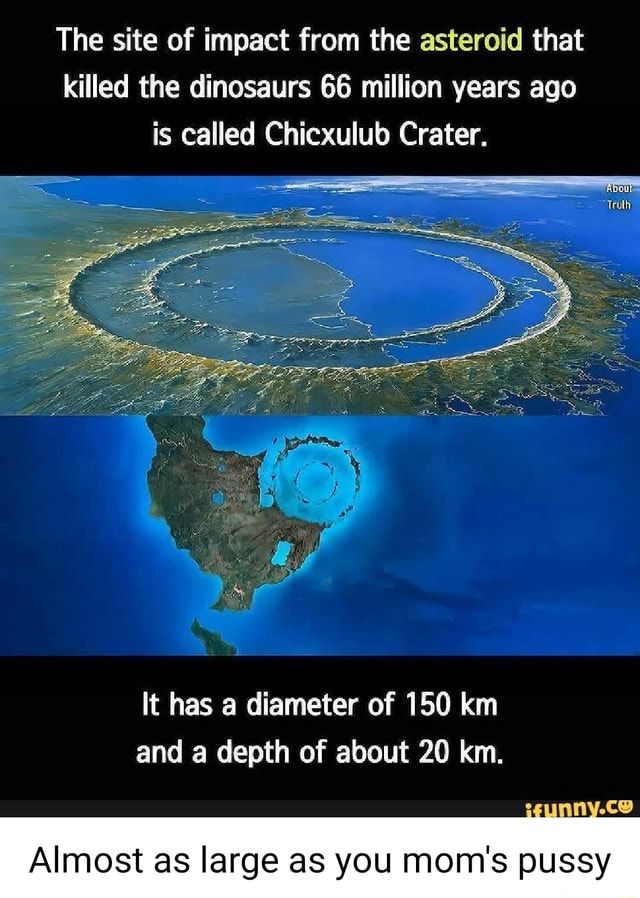 The site of impact from the asteroid that killed the dinosaurs 66 million years ago is called ...
