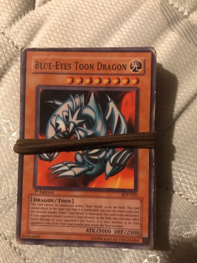 BLUE-EYES TOON DRAGON DRAcon/ TOoN ] his ard cannot be summoned unless ...