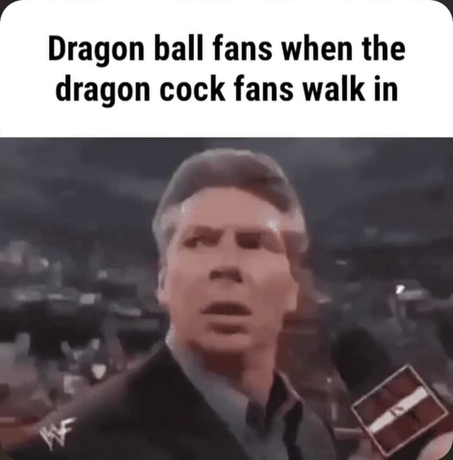 Dragon ball fans when the dragon cock fans walk in - iFunny