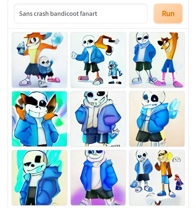 Run Sans crash bandicoot fanart - iFunny