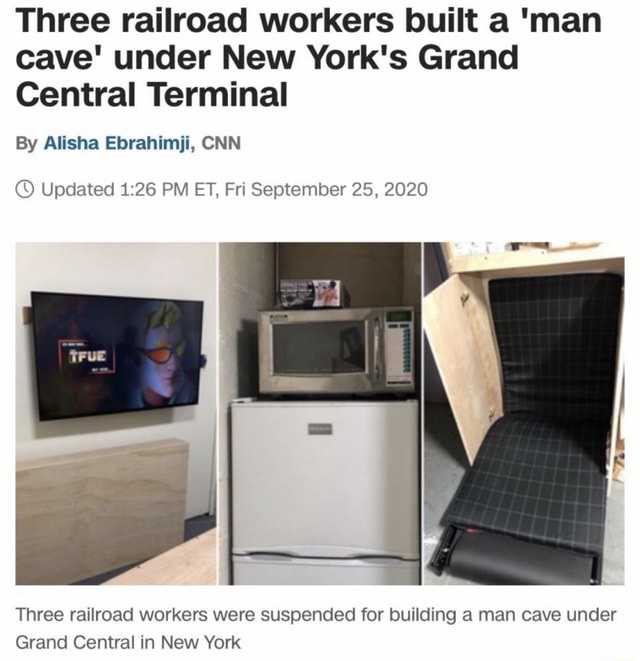Three railroad workers built a 'man cave' under New York's Grand ...