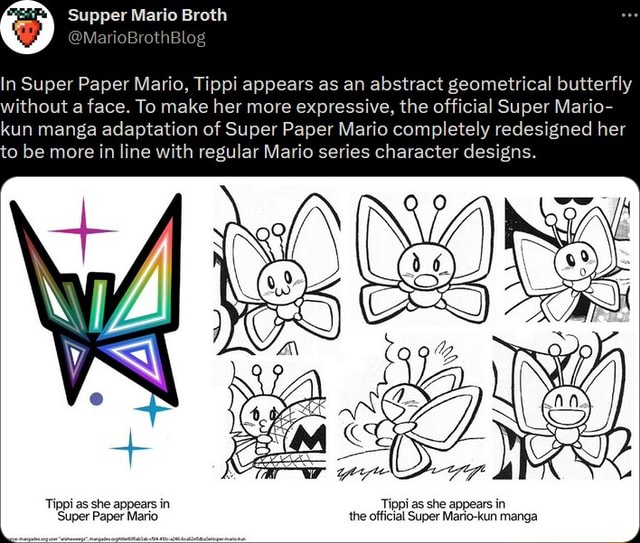 Supper Mario Broth th In Super Paper Mario, Tippi appears as an ...