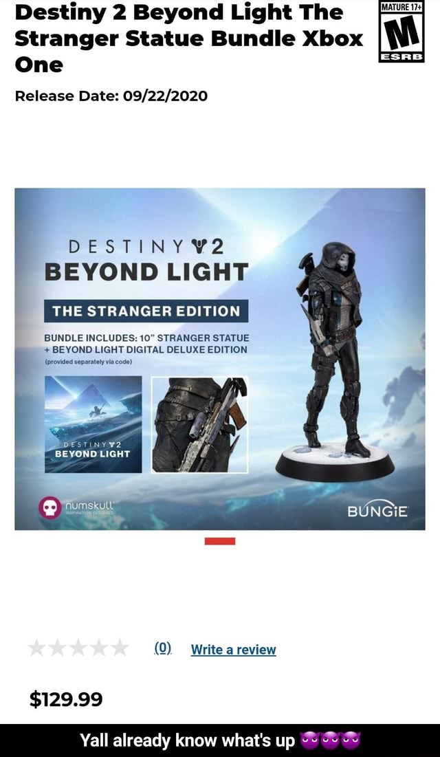 Destiny 2 Beyond Light The Stranger Statue Bundle Xbox One Release Date ...
