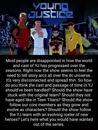 Young USEICE Most people are disappointed in how the world and cast of ...