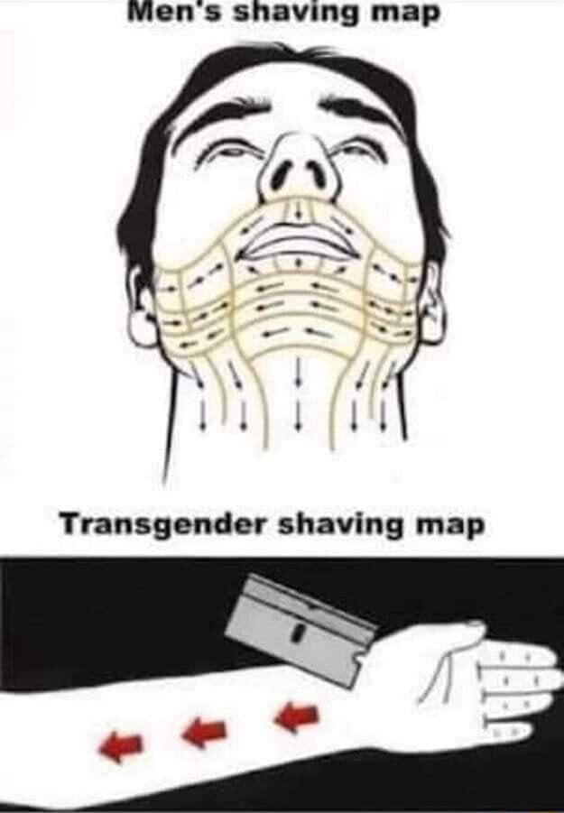 Vien shaving map Transgender shaving map - iFunny