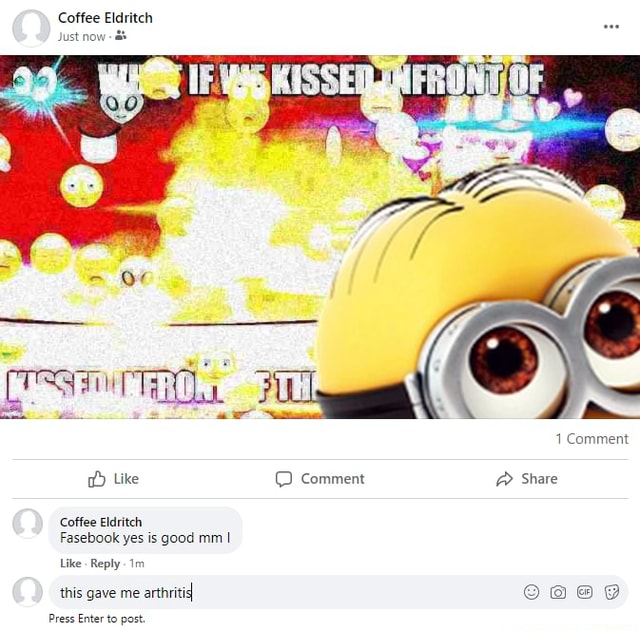 Coffee Eldritch Just now aw Comment Like Comment > Share Coffee ...