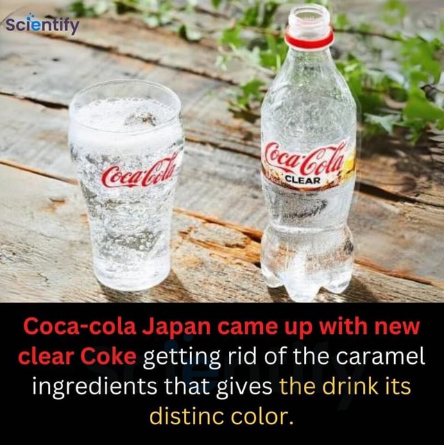 Scientify LEAR Coca-cola Japan came up with new clear Coke getting rid ...