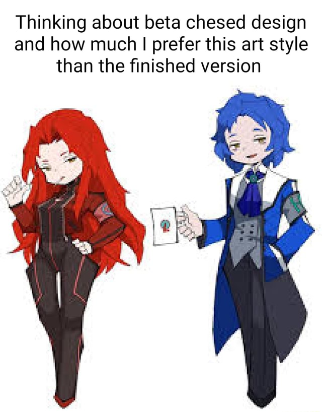 Thinking about beta chesed design and how much I prefer this art style ...