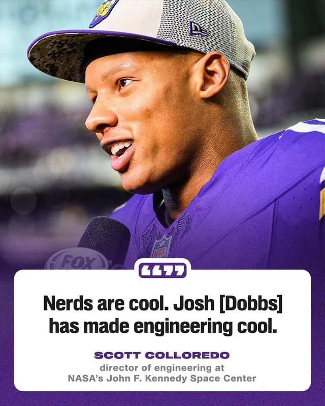 Nerds are the coolest 😎 🔗 in bio for more on how Josh Dobbs is creating ...