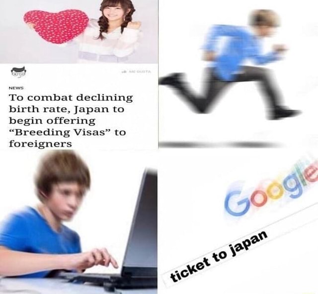 To combat declining birth rate, Japan to begin offering “Breeding Visas ...