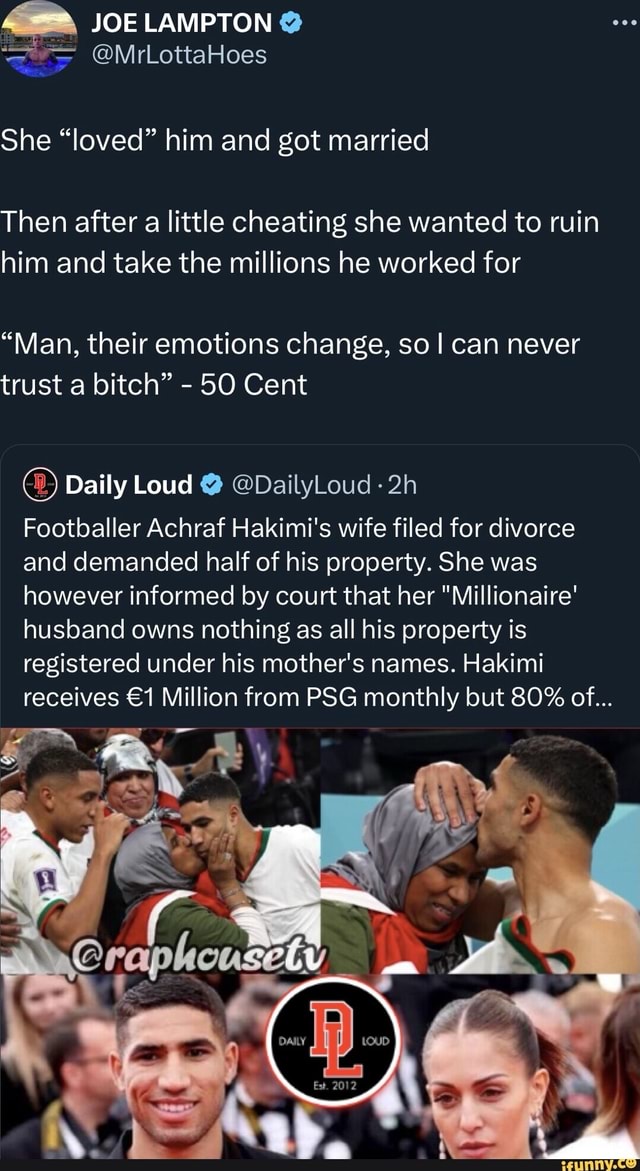 JOE LAMPTON @MrLottaHoes She "loved" him and got married Then after a ...