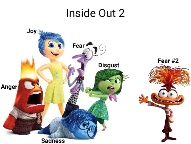 Inside Out 2 Joy Fear Fear #2 Disgust - iFunny