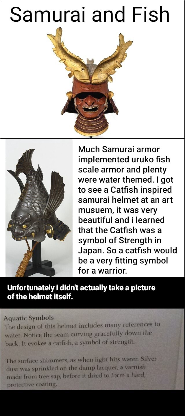 Samurai and Fish Much Samurai armor implemented uruko ﬁsh scale armor ...