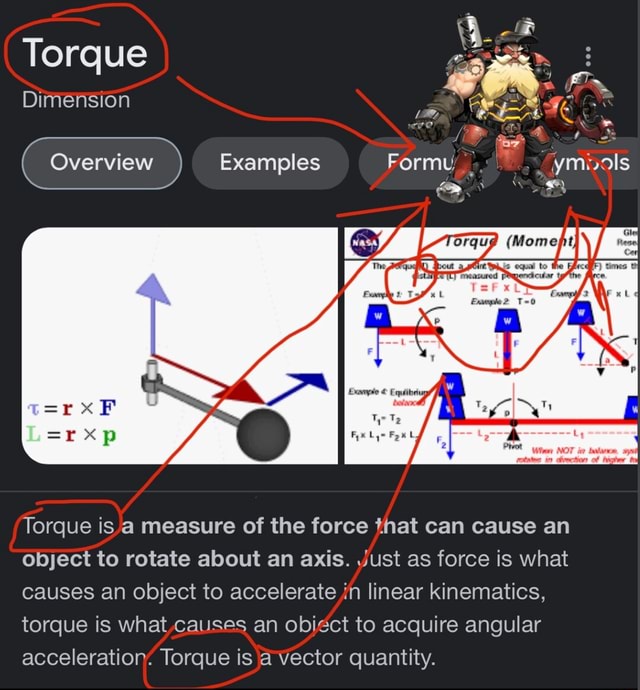 Torque Dimension Overview Examples Torque is measure of the force that can cause an object to ...