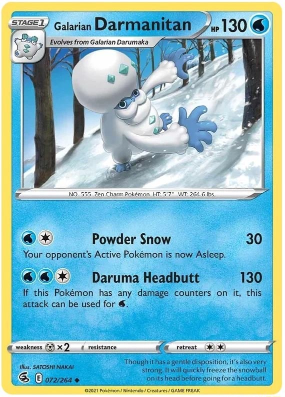 Galarian Darma Evolves from Galarian Darumaka Pokemon, MT: @x Powder ...