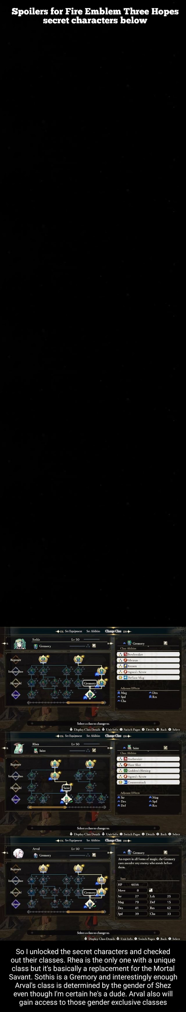 Spoilers for Fire Emblem Three Hopes secret characters below Sct ...